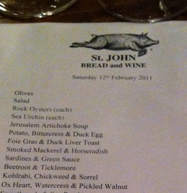 Anke Gröner» Blog Archive » St. John Bread and Wine